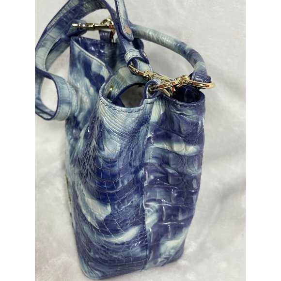 Brahmin | Bags | Brahmin Mini Amelia Satchelshoulder Bag In Chambray ...